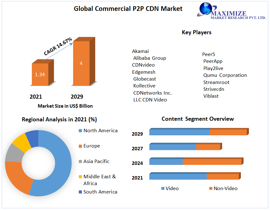 Commercial P2P CDN Market -Global Industry Analysis and Forecast