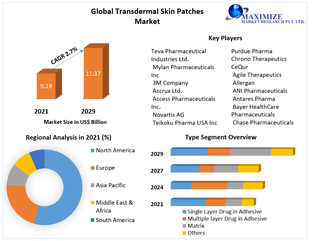 Transdermal Skin Patches Market: Global Industry Analysis 2029