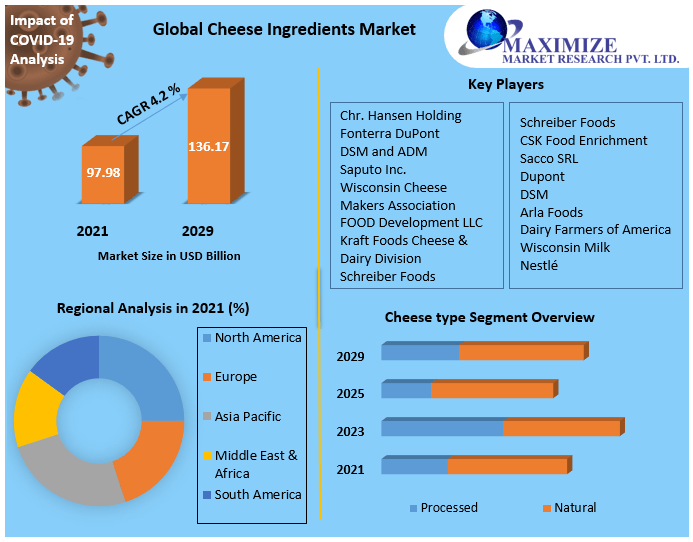 Cheese Ingredients Market: Global Industry Analysis And Forecast 2029