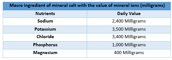 Mineral Salt Ingredients Market: Global Industry Analysis and Forecast 2027
