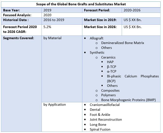 Global Bone Grafts and Substitutes Market: Industry Analysis