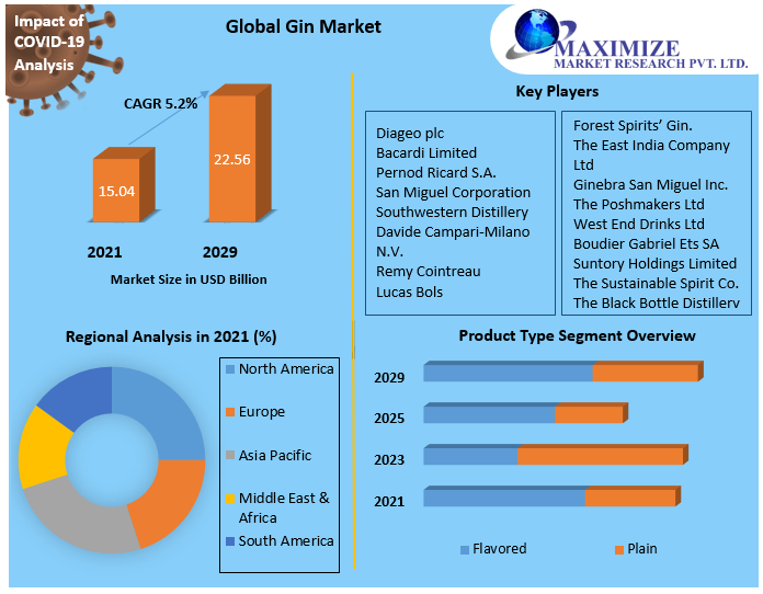 Gin Market: Global Industry Analysis And Forecast (2022-2029)